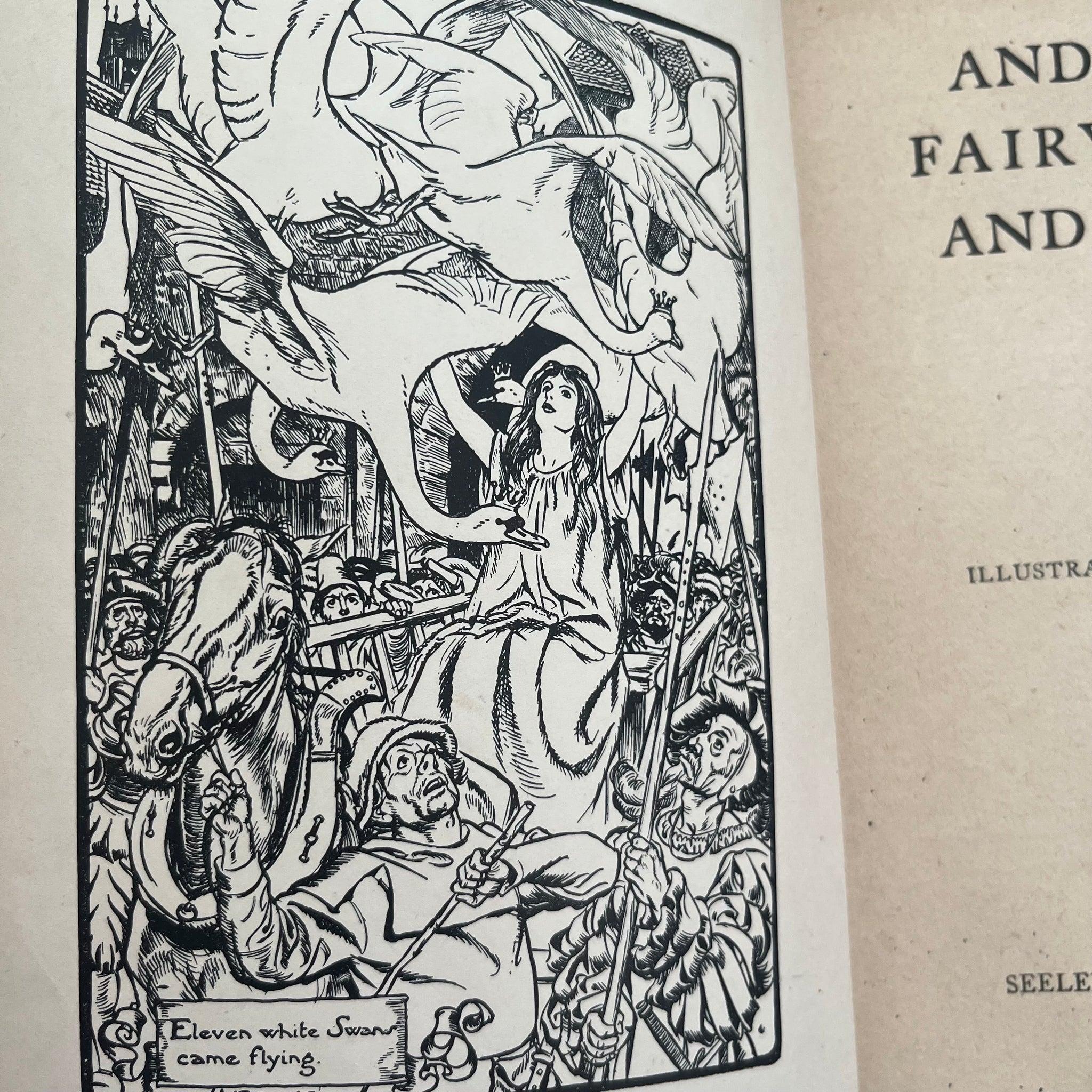 Hans Christian Andersen's Fairy Tales Antique Book with Floral Gilt Sp ...