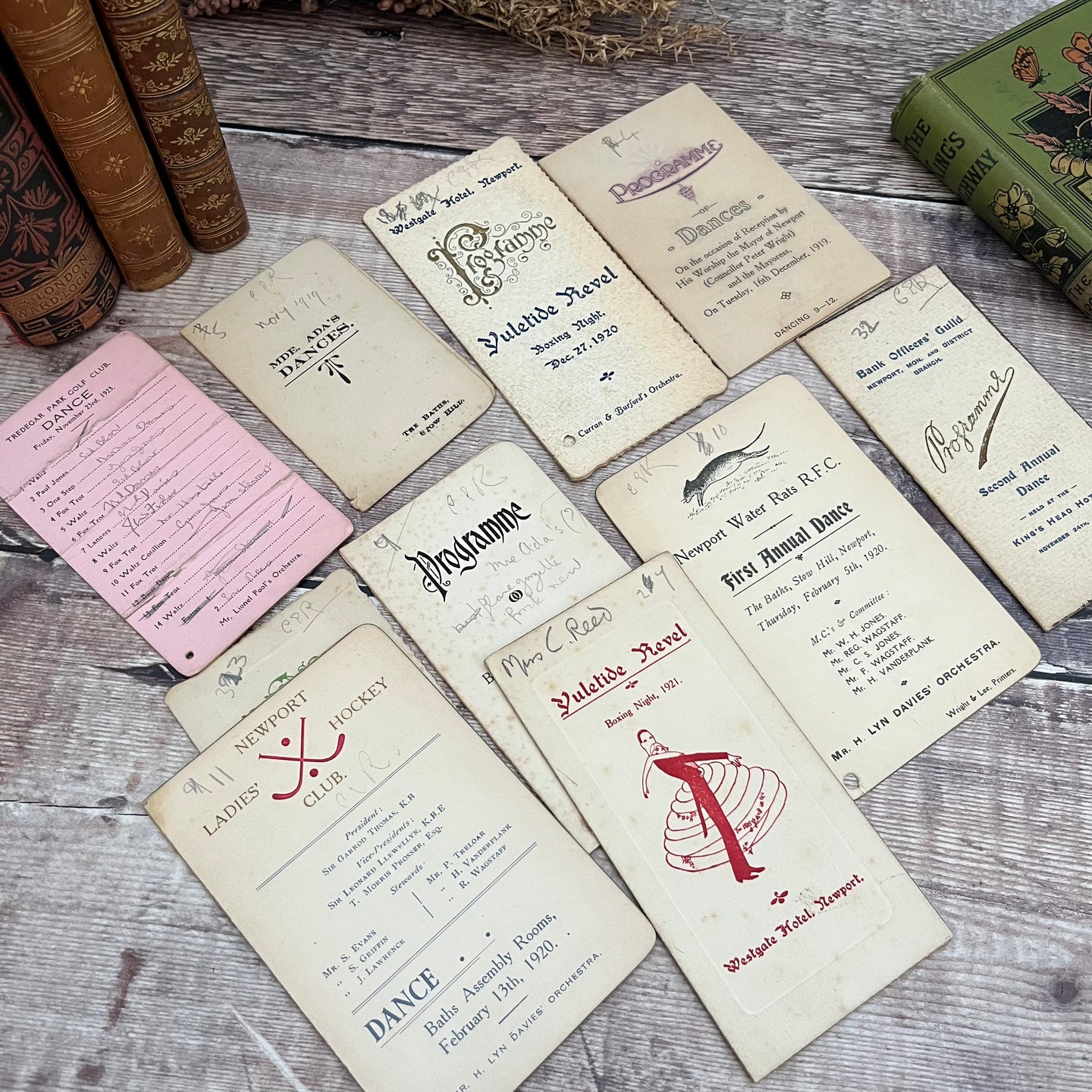 Bundle of Early 20th Century Dance Cards - Fascinating Piece of Social ...